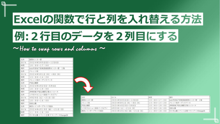 Excelの背景色を1行・1列交互(しま模様)網掛けは条件付き書式一択。その理由とやり方は? Excel X Spreadsheet